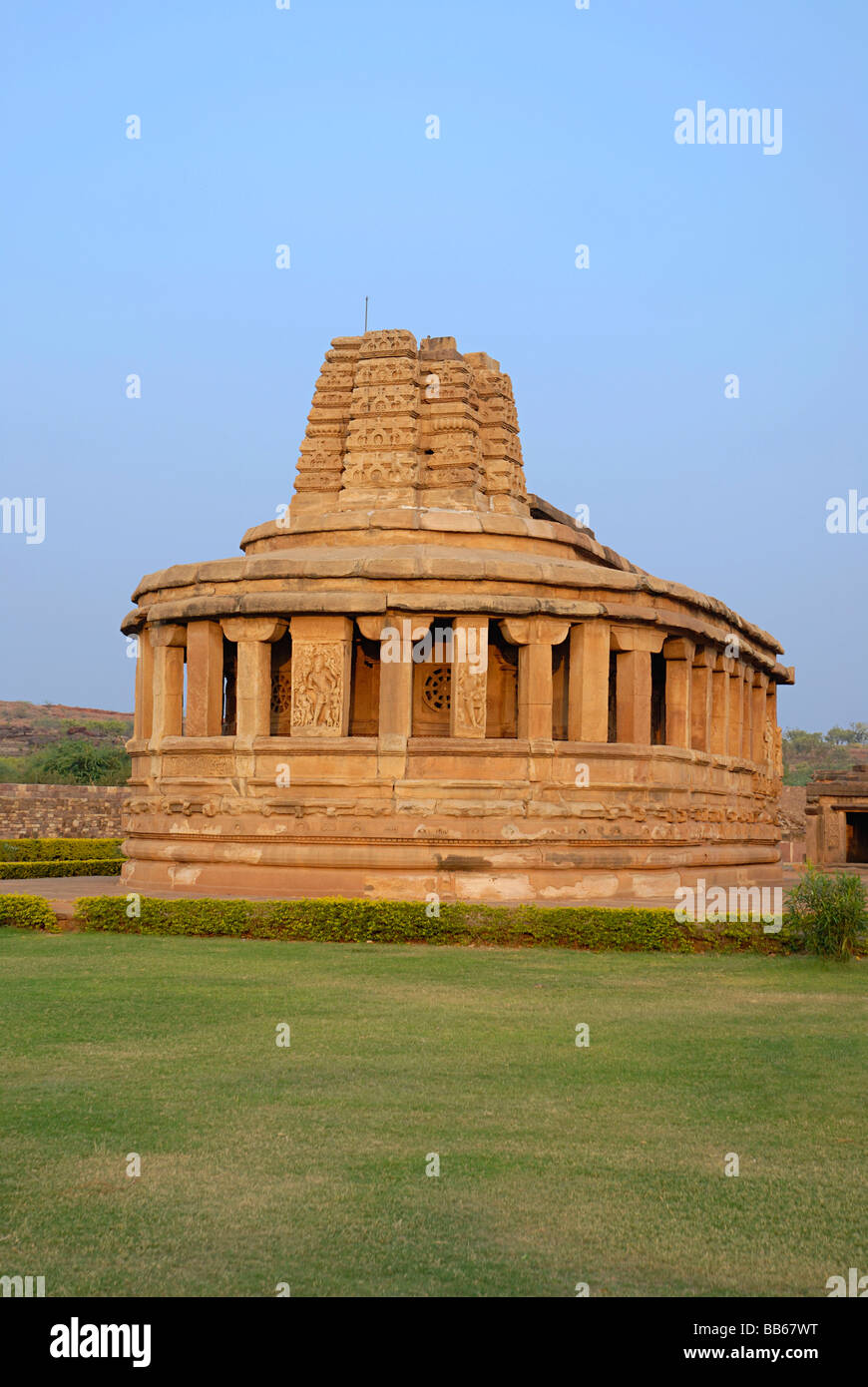 Aihole - Karnataka, Durga temple, View from West Stock Photo - Alamy