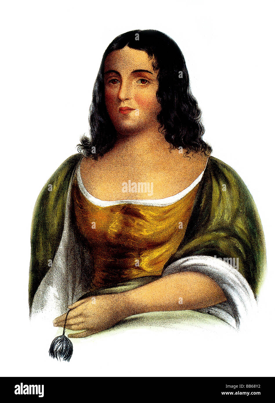 Pocahontas (Matoaka), circa 1595 - 21.3.1617, Native American, daughter ...