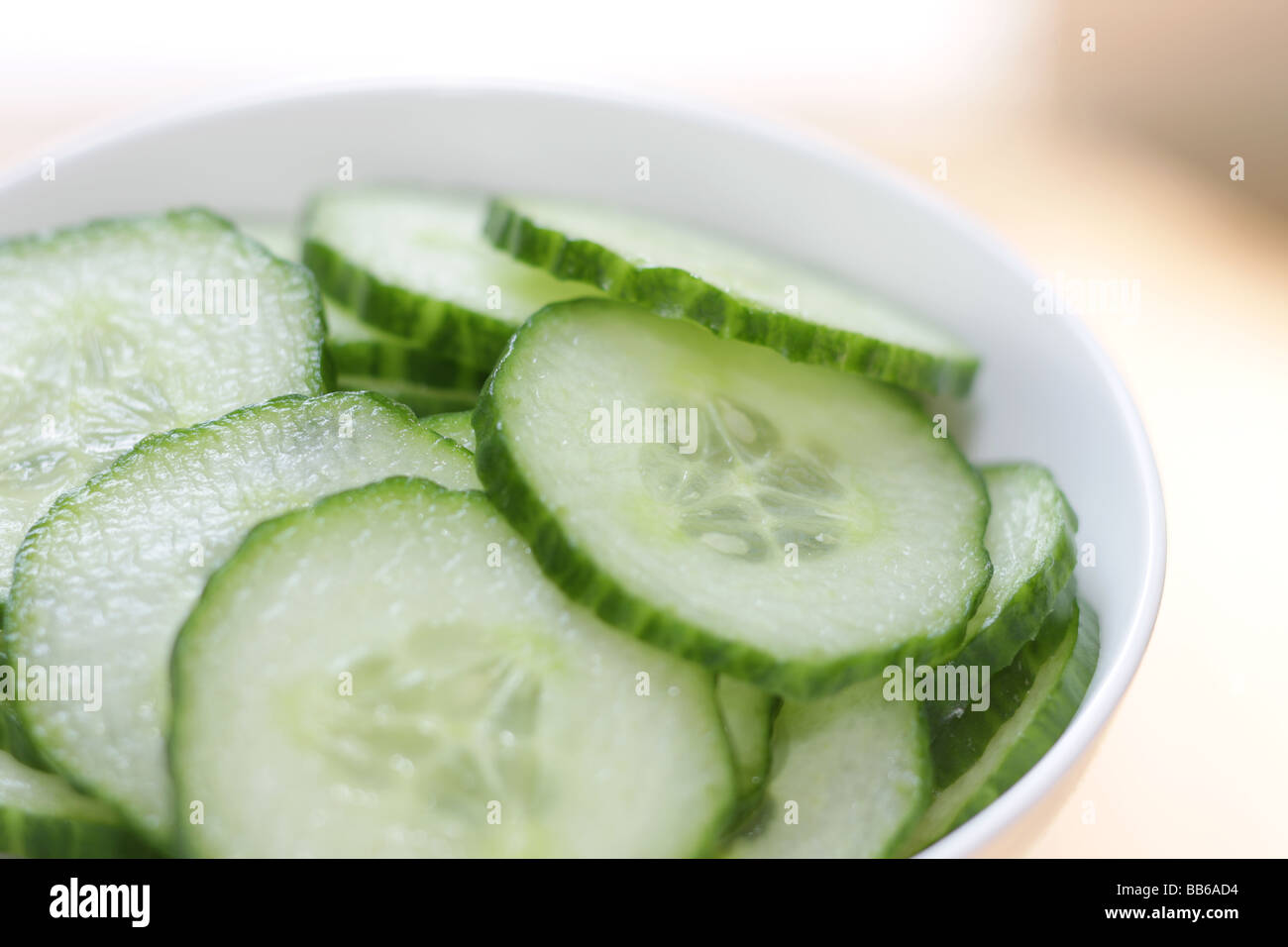 Cucumber sliced bowl hi-res stock photography and images - Alamy