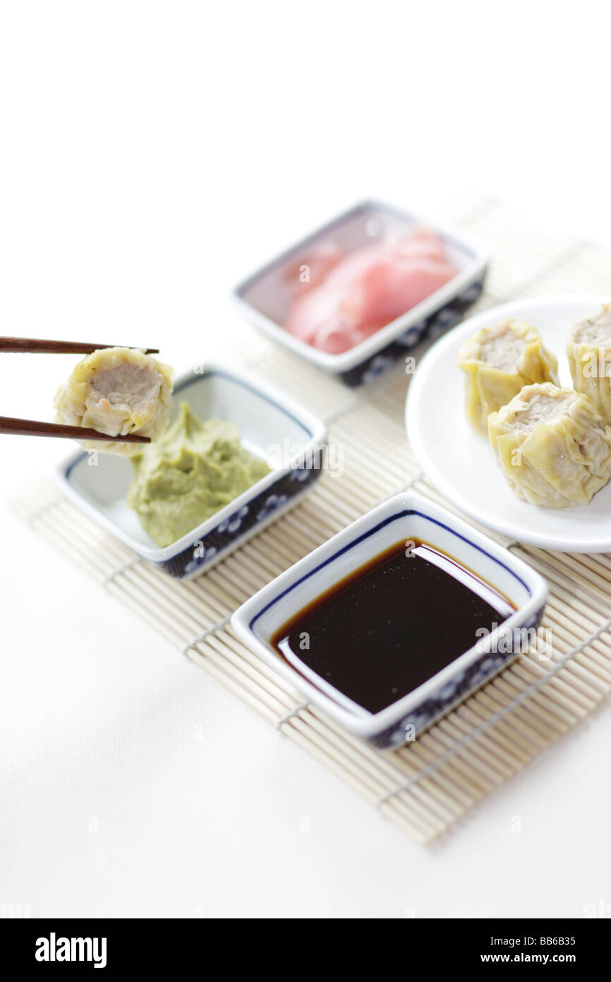 Traditional Authentic Fresh Japanese Style Prawn And Scallop Dumplings ...