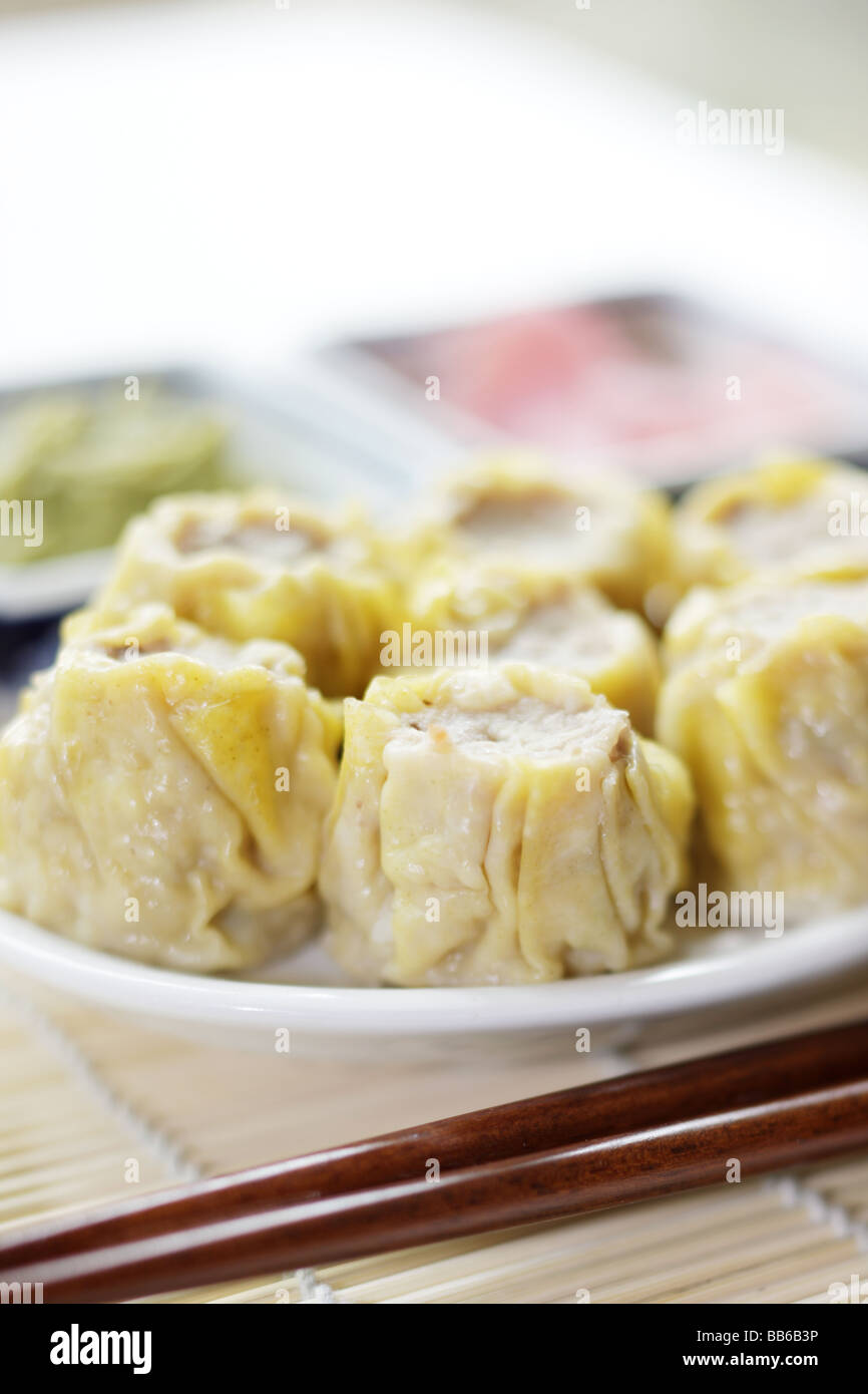 Traditional Authentic Fresh Japanese Style Prawn And Scallop Dumplings ...
