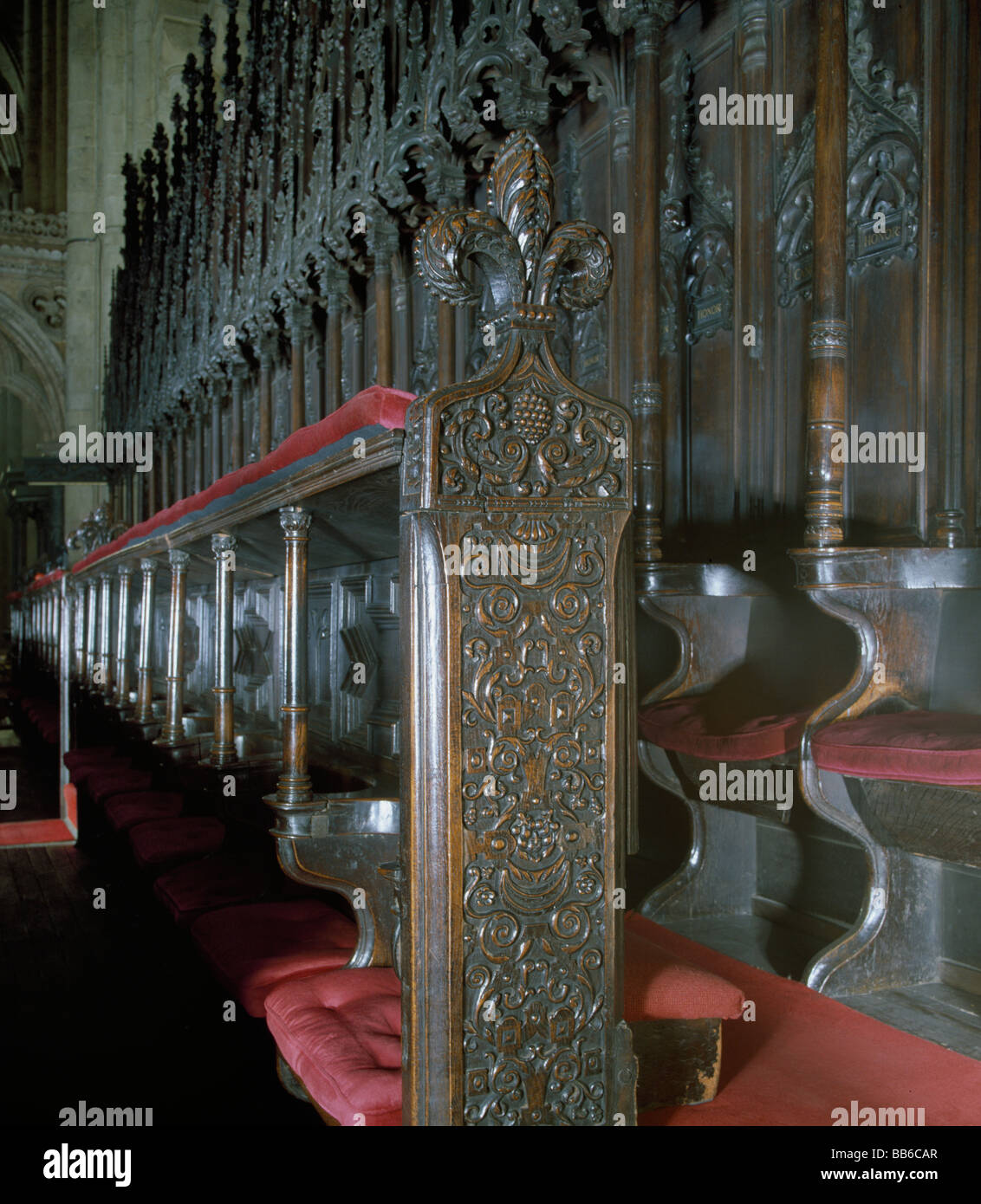 Durham Cathedral Choir Stalls Stock Photo - Alamy