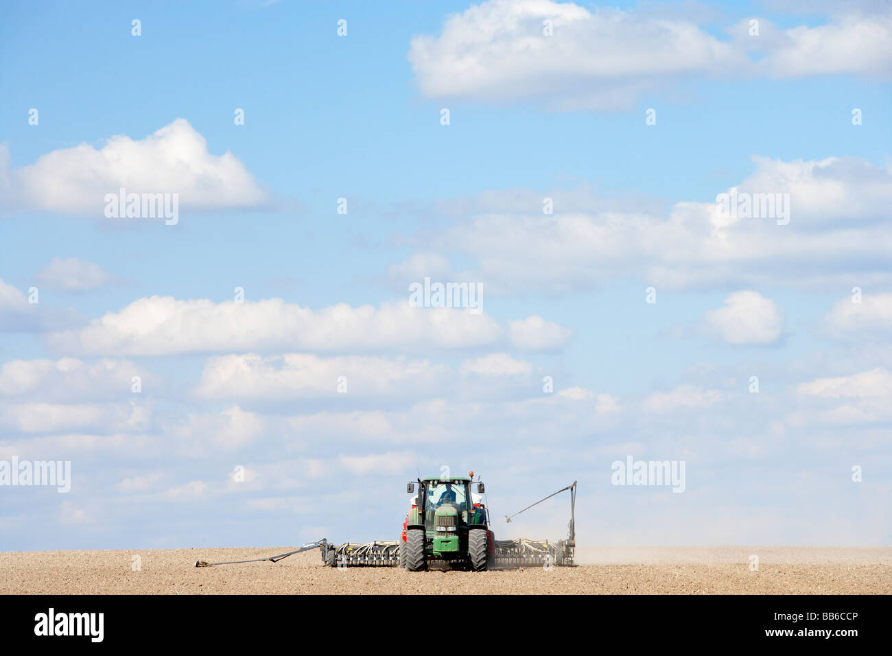 Tractor with seed drill hi-res stock photography and images - Alamy