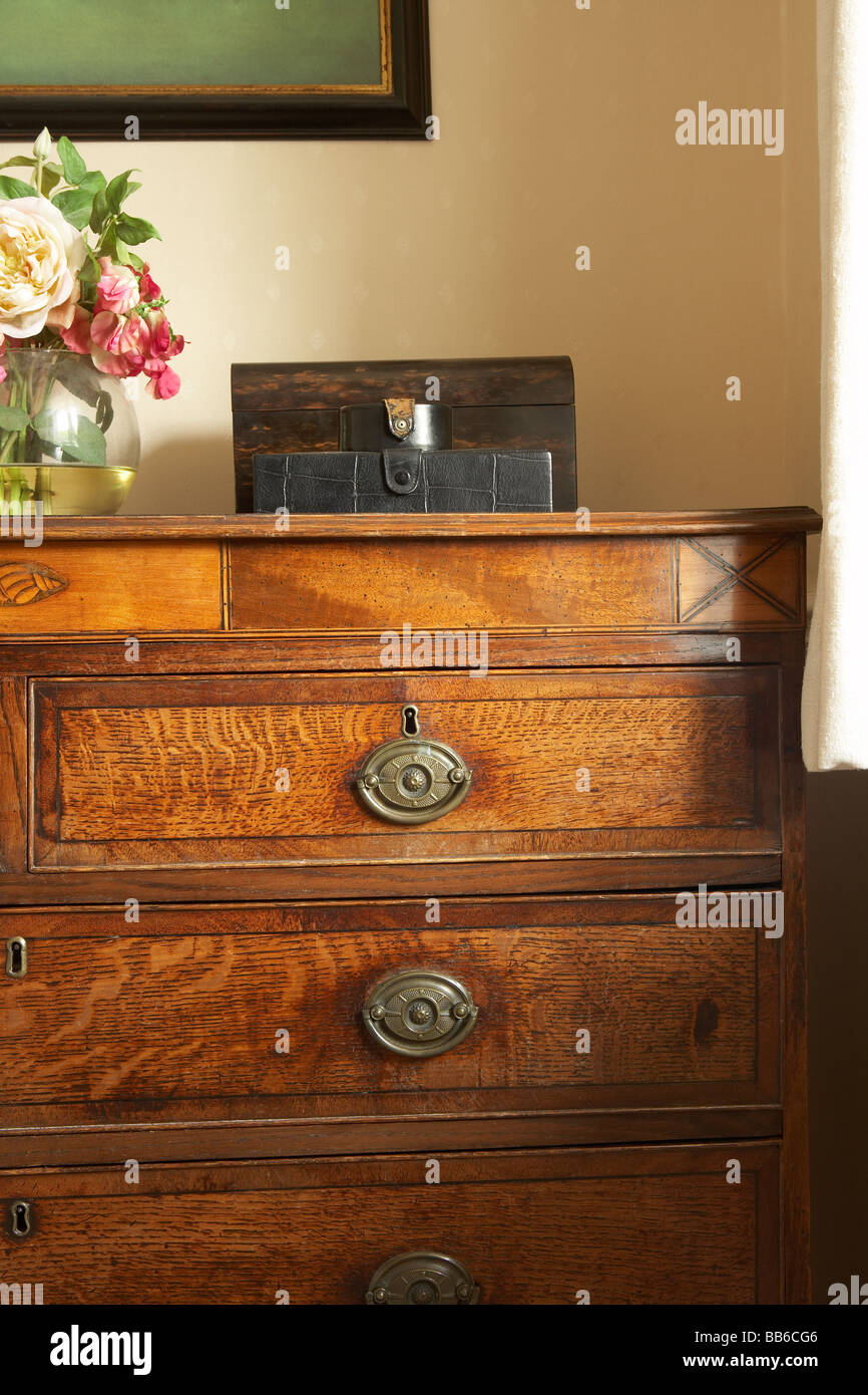 Set Of Antique Drawers Stock Photo - Alamy