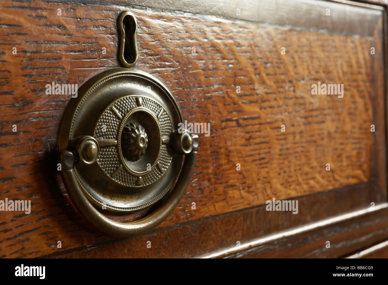 Detail Of Antique Drawers Stock Photo - Alamy