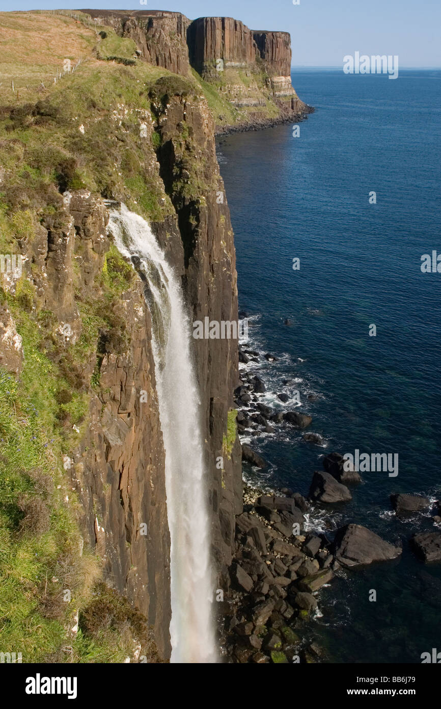 Scotland Highland Skye Kilt rock & Mealt falls Stock Photo - Alamy