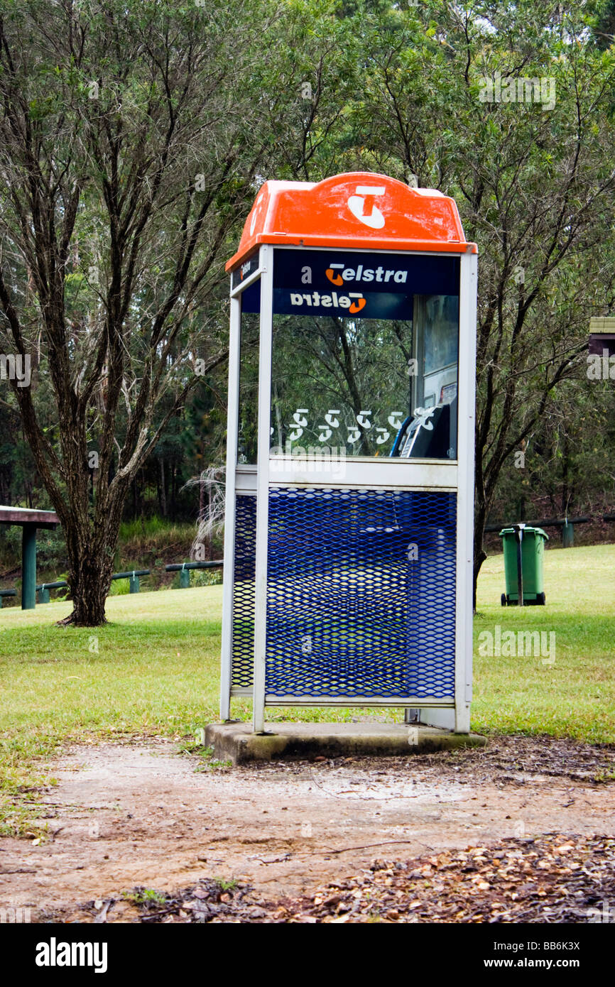 An Australian Public Telephone Booth Stock Photo - Alamy