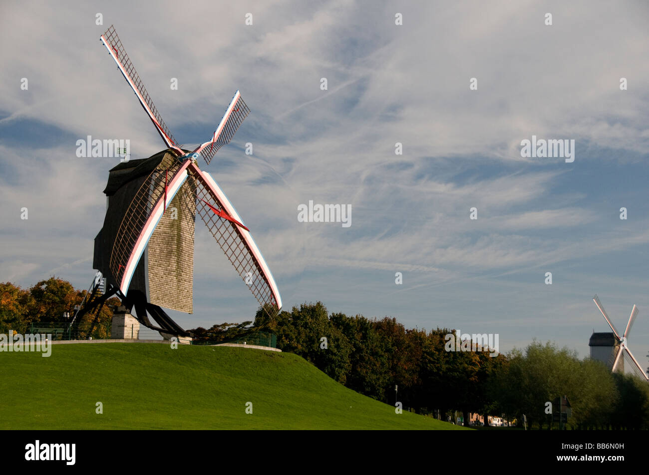 Windmills of brugge hi-res stock photography and images - Alamy