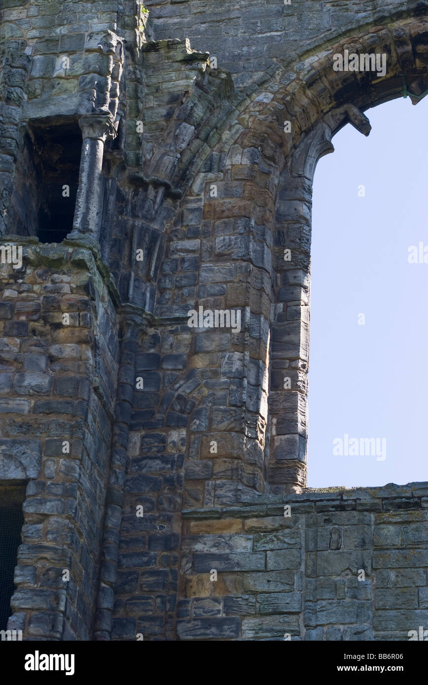 Part of the Stone West Gable with Window of Ancient Ruin of St Andrews ...