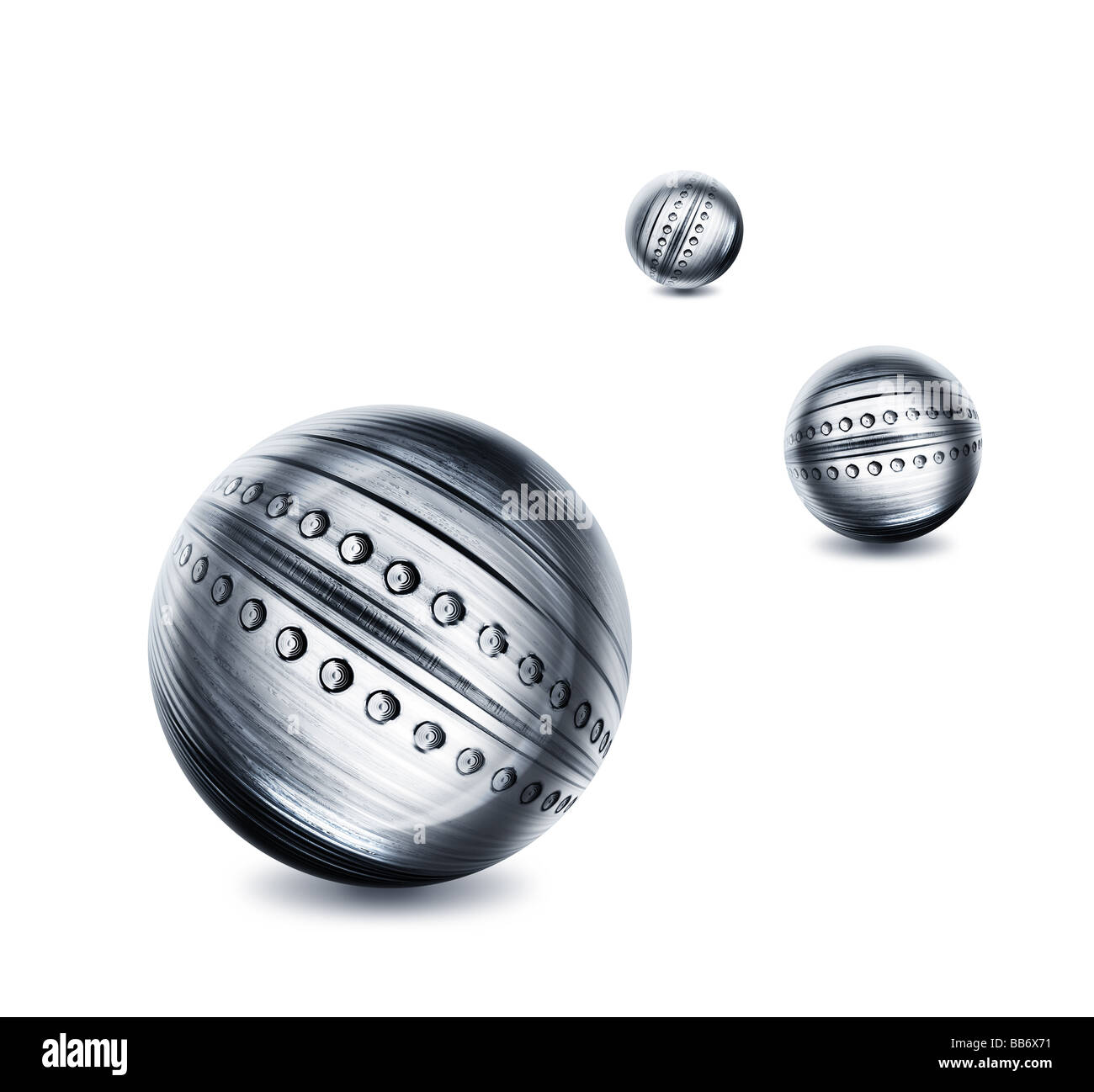 Silver spheres Cut Out Stock Images & Pictures - Alamy