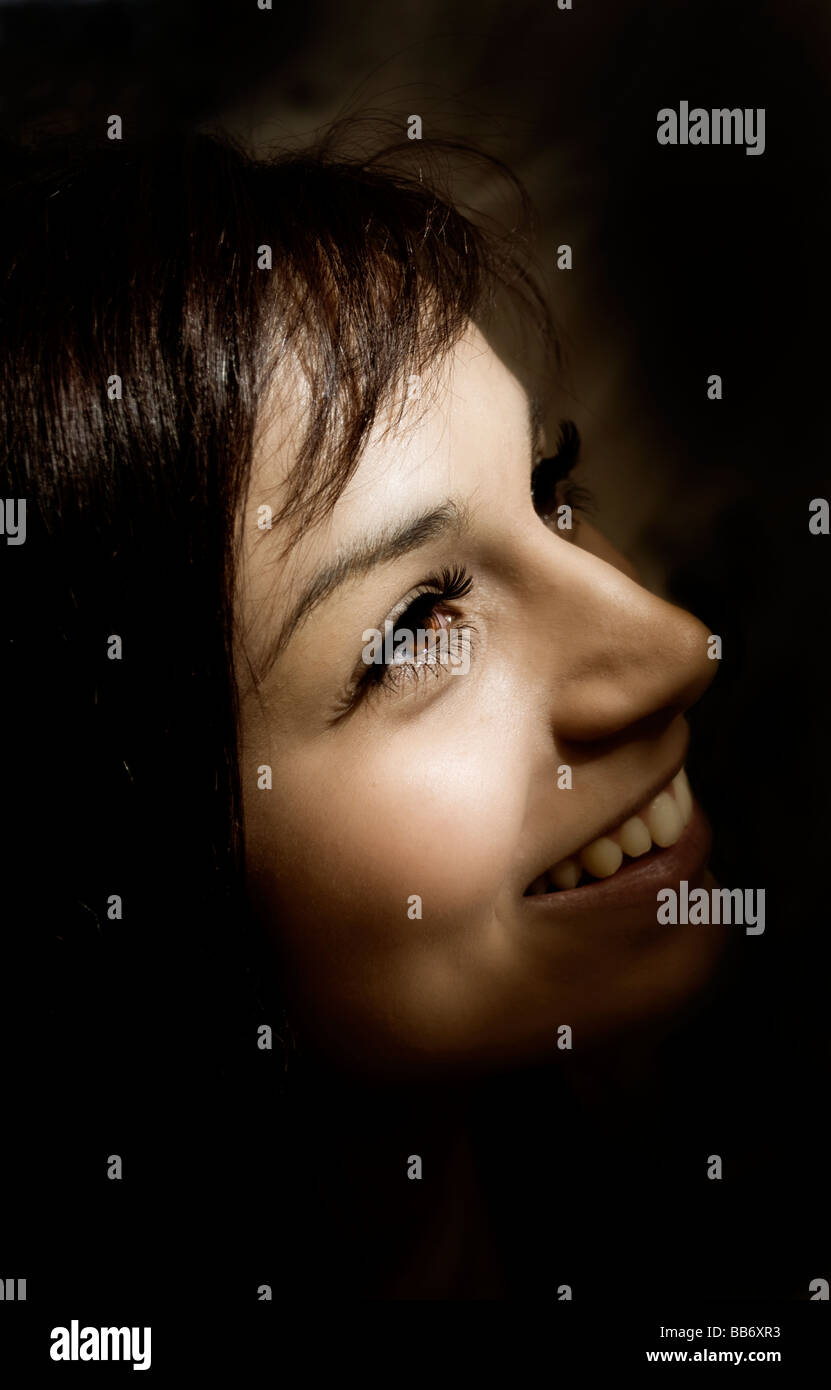 The smiling girl Stock Photo - Alamy
