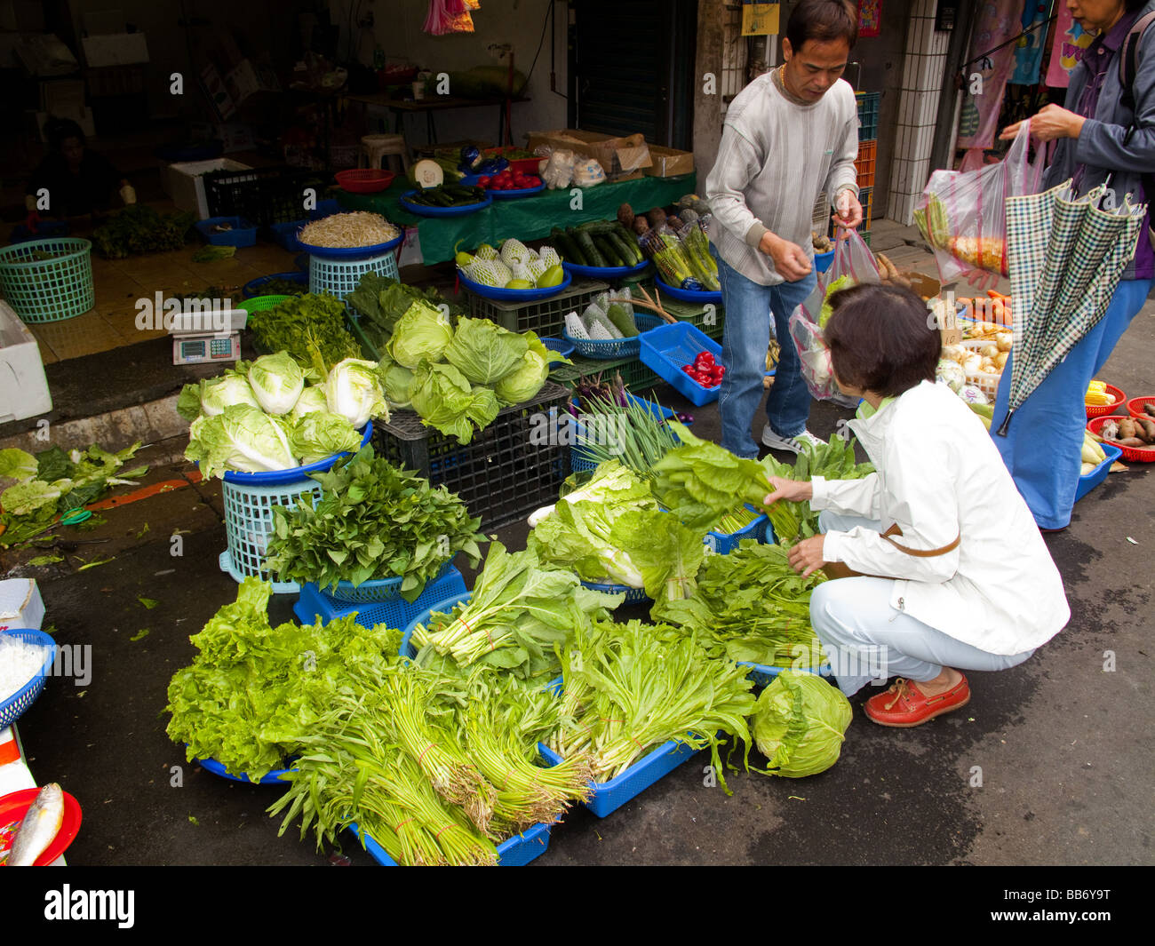 Taiwan vegetable market hi-res stock photography and images - Alamy