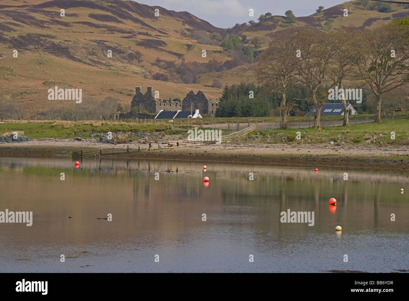 Bernera Barracks from Seafront beach Glenelg Lochalsh Highland region ...