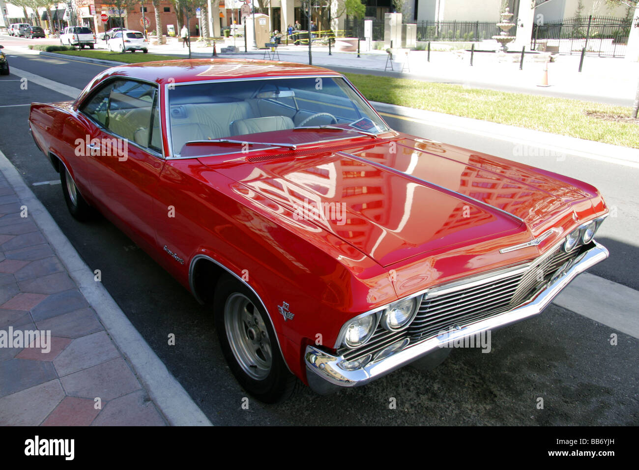 Red Chevrolet Impala SS Stock Photo - Alamy