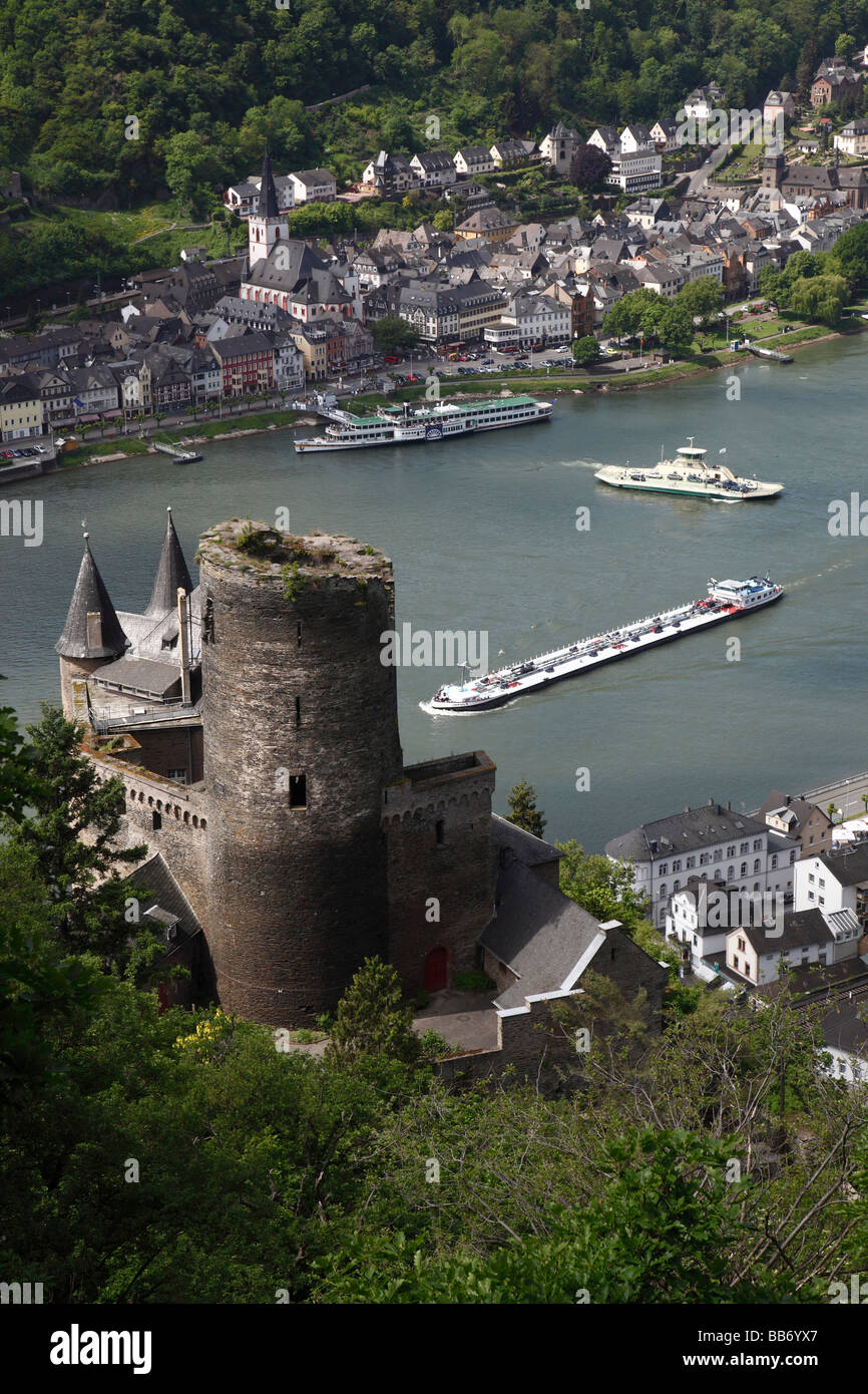 Burg Katz castle on the Rhine river in Germany Stock Photo - Alamy