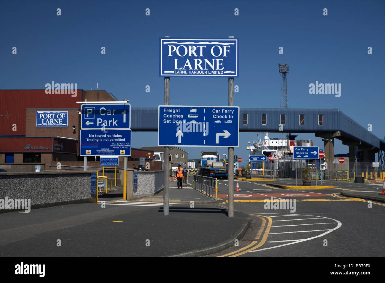 port of larne county antrim northern ireland uk Stock Photo - Alamy