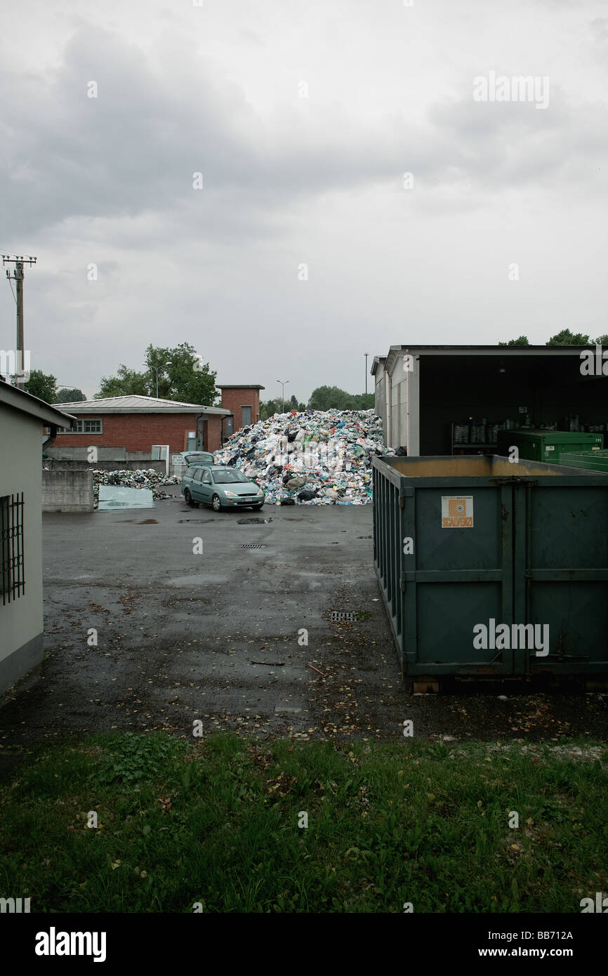 Waste management and recycle platform Stock Photo - Alamy