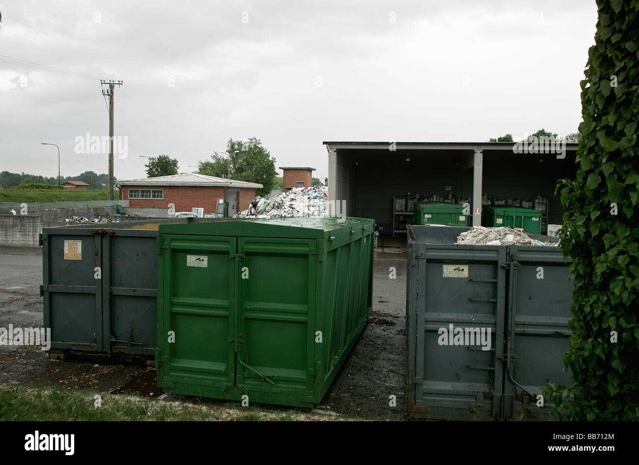 Waste management and recycle platform Stock Photo - Alamy