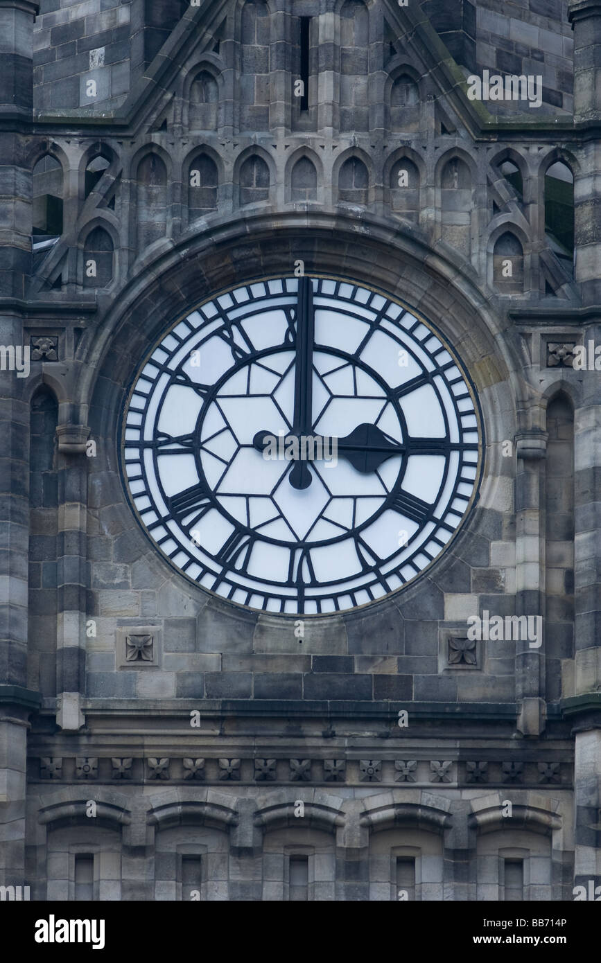 Rochdale Town hall Clock Stock Photo - Alamy