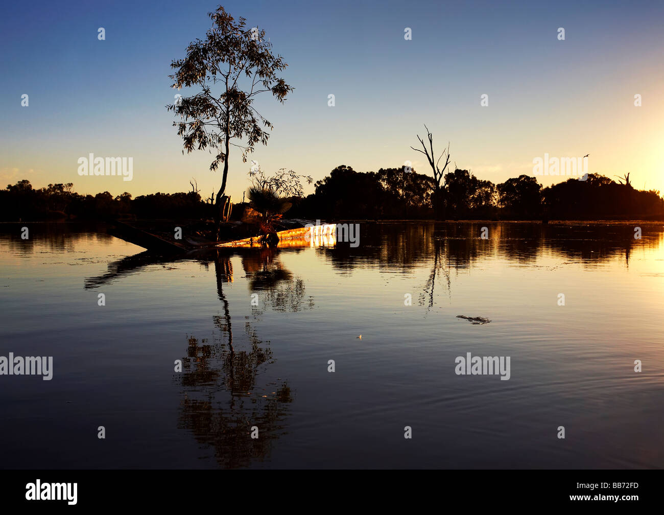 Murray River Lagoon Renmark Riverland South Australia Stock Photo - Alamy