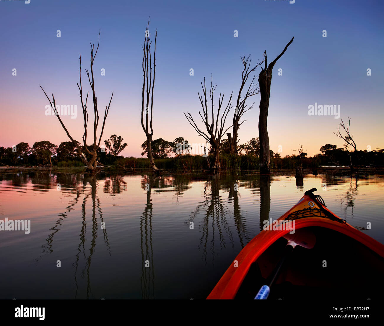 River murray canoe hi-res stock photography and images - Alamy