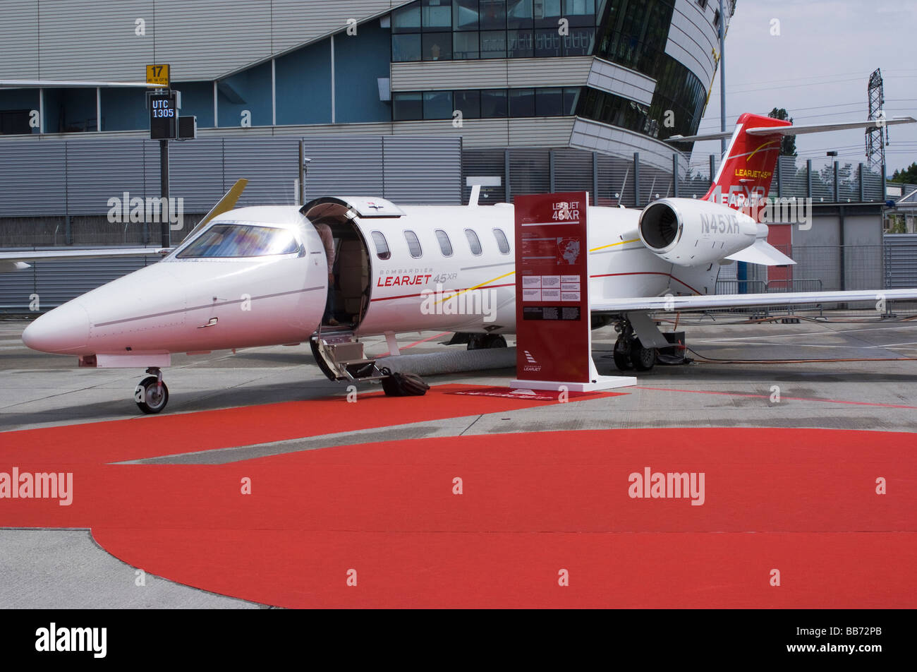 Bombardier Learjet 45XR Business Jet N45XR at EBACE Aircraft Trade Show ...