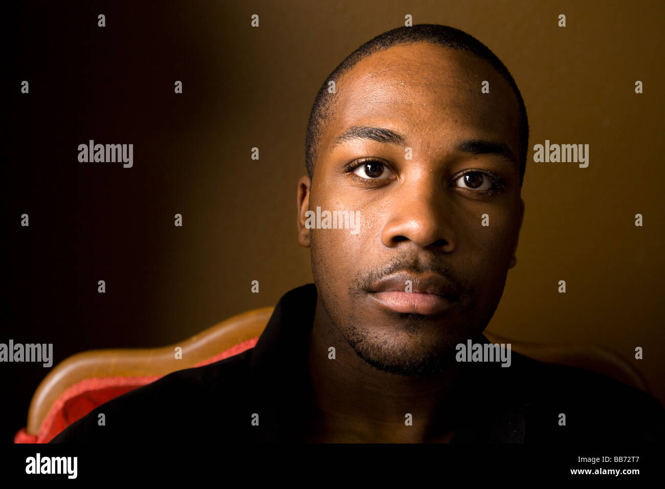 Handsome young black man Stock Photo - Alamy
