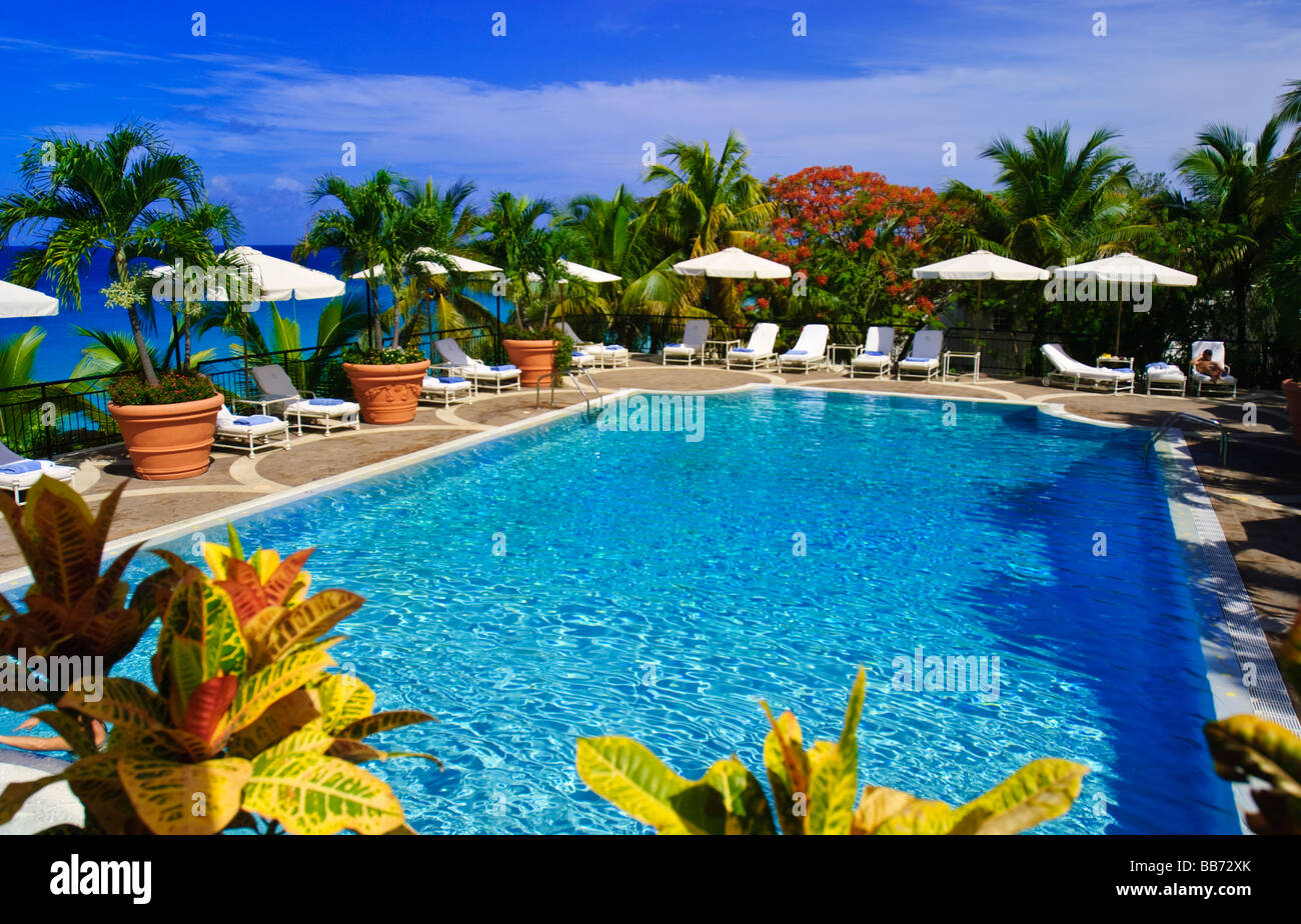 La Samana resort swimming pool St Martin st Maarten Stock Photo - Alamy