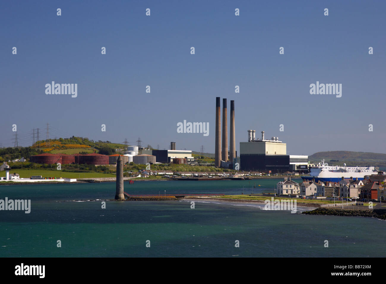 ballylumford gas fired power station larne lough and harbour and chaine ...