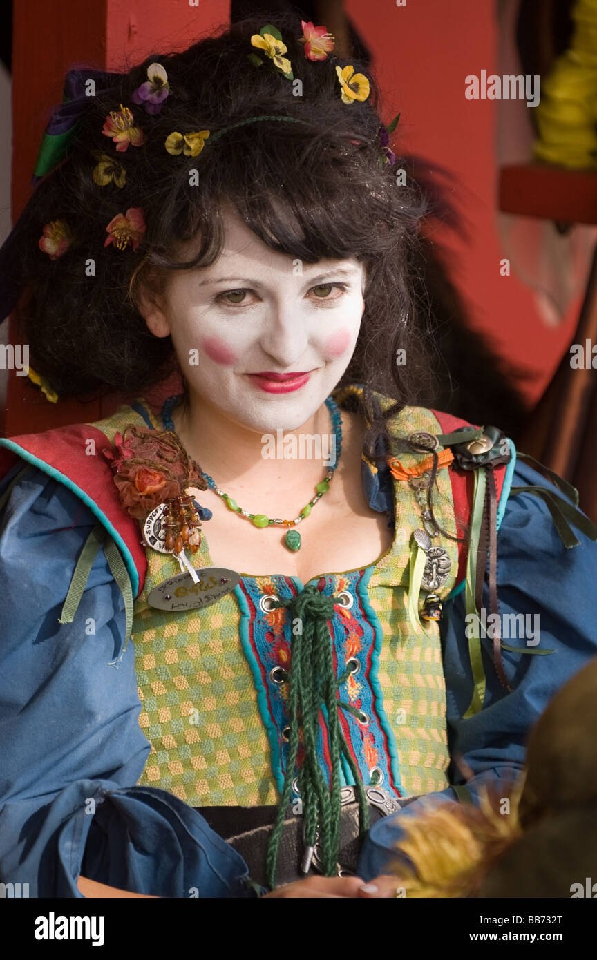 A woman in costume at the Renaissance Pleasure faire Stock Photo - Alamy
