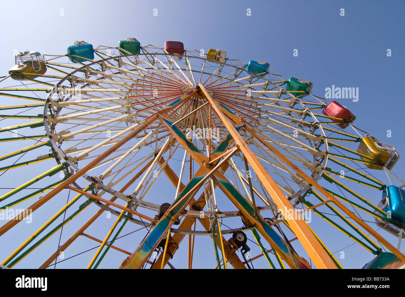 A super wide angle shot of a ferris wheel Stock Photo - Alamy
