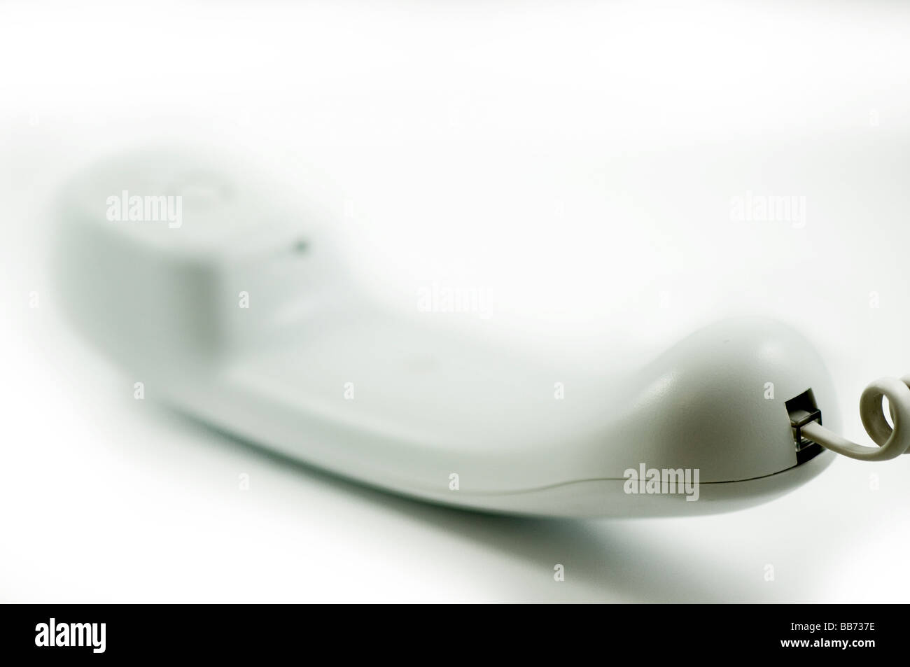 Telephone Receiver on white background Stock Photo - Alamy