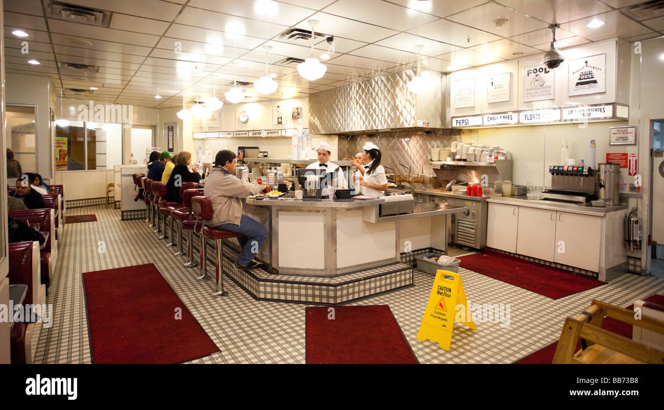 American diner, Los Angeles, California, USA Stock Photo - Alamy
