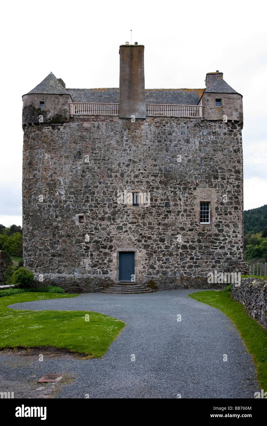 Neidpath Castle Tweed Valley Peebles Stock Photo - Alamy