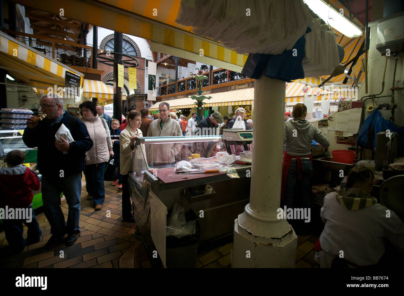 The English Market in Cork City. A food market in the centre of Cork ...