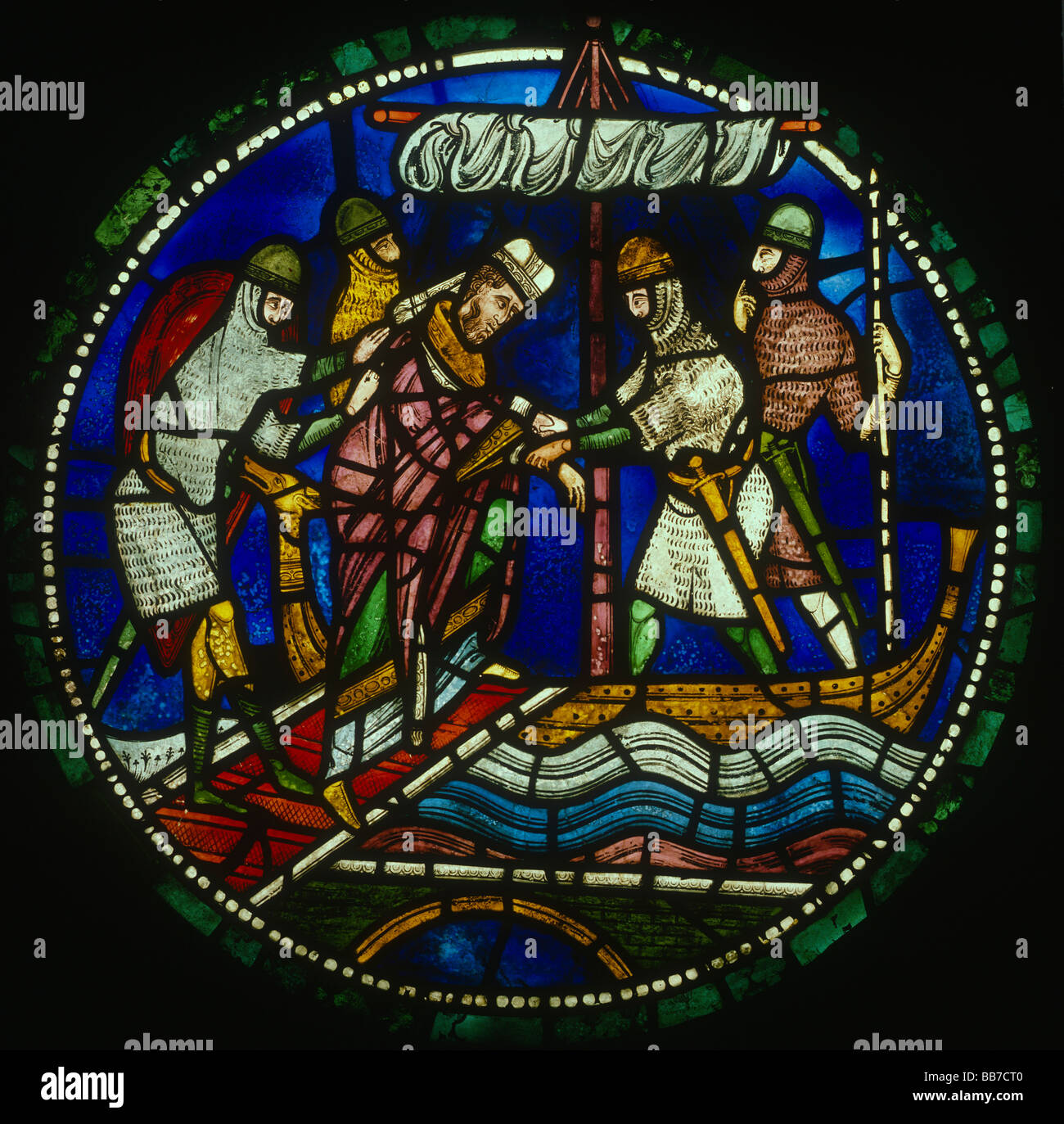 St Alphege carried off North Triforium Canterbury Cathedral Stock Photo ...