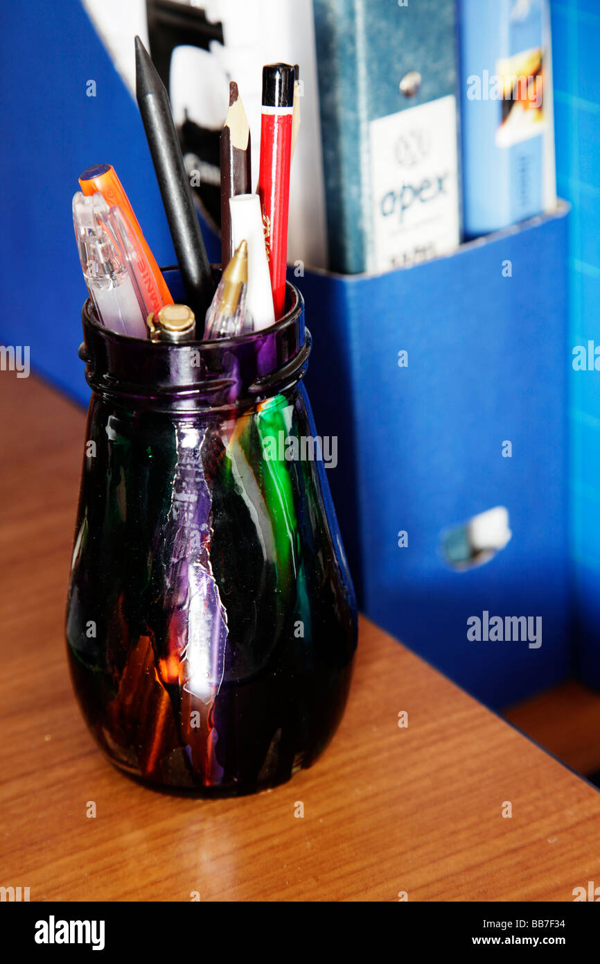 Jar of pens hi-res stock photography and images - Alamy