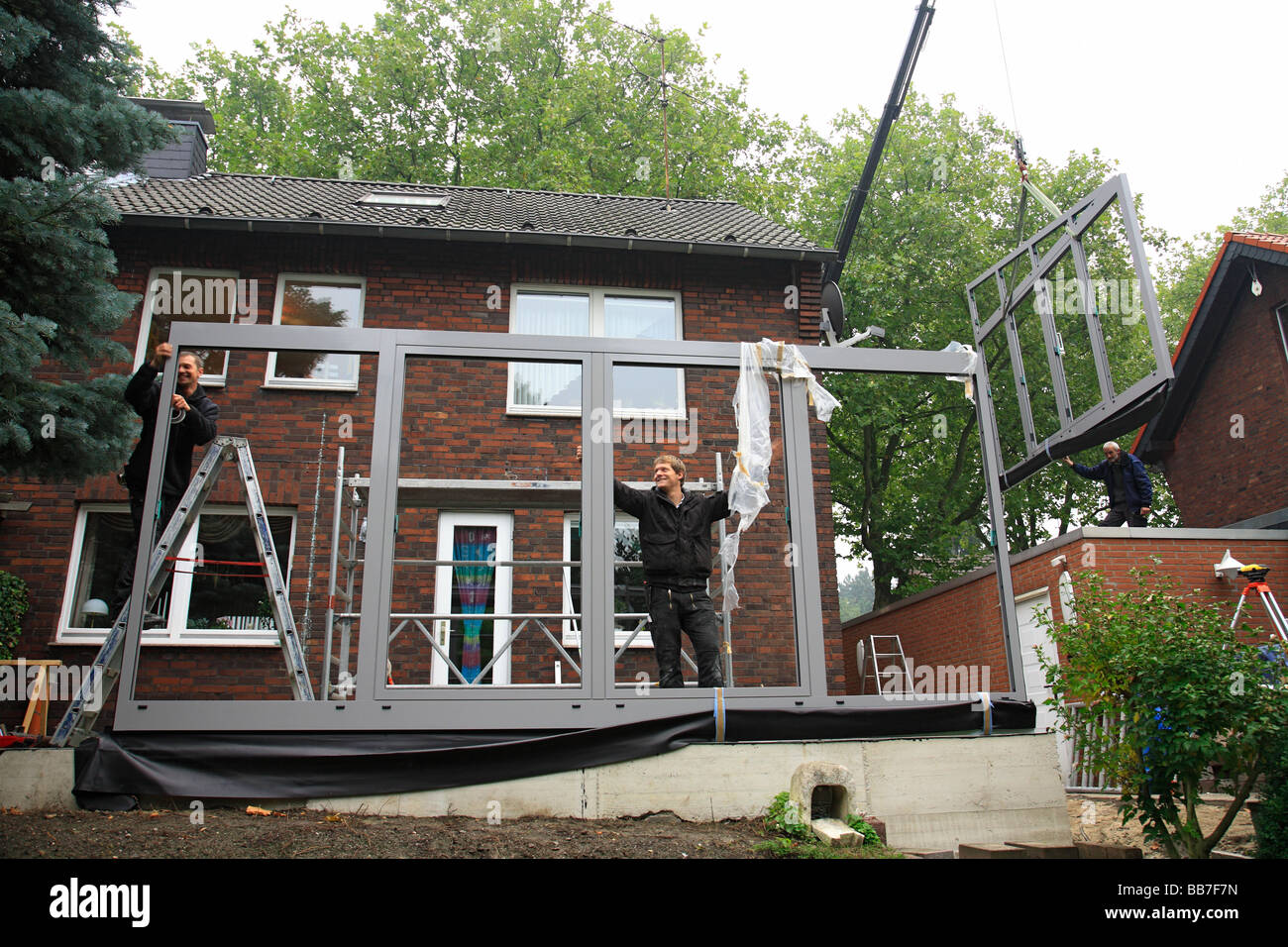 building industry, superstructure work, building site, building works ...