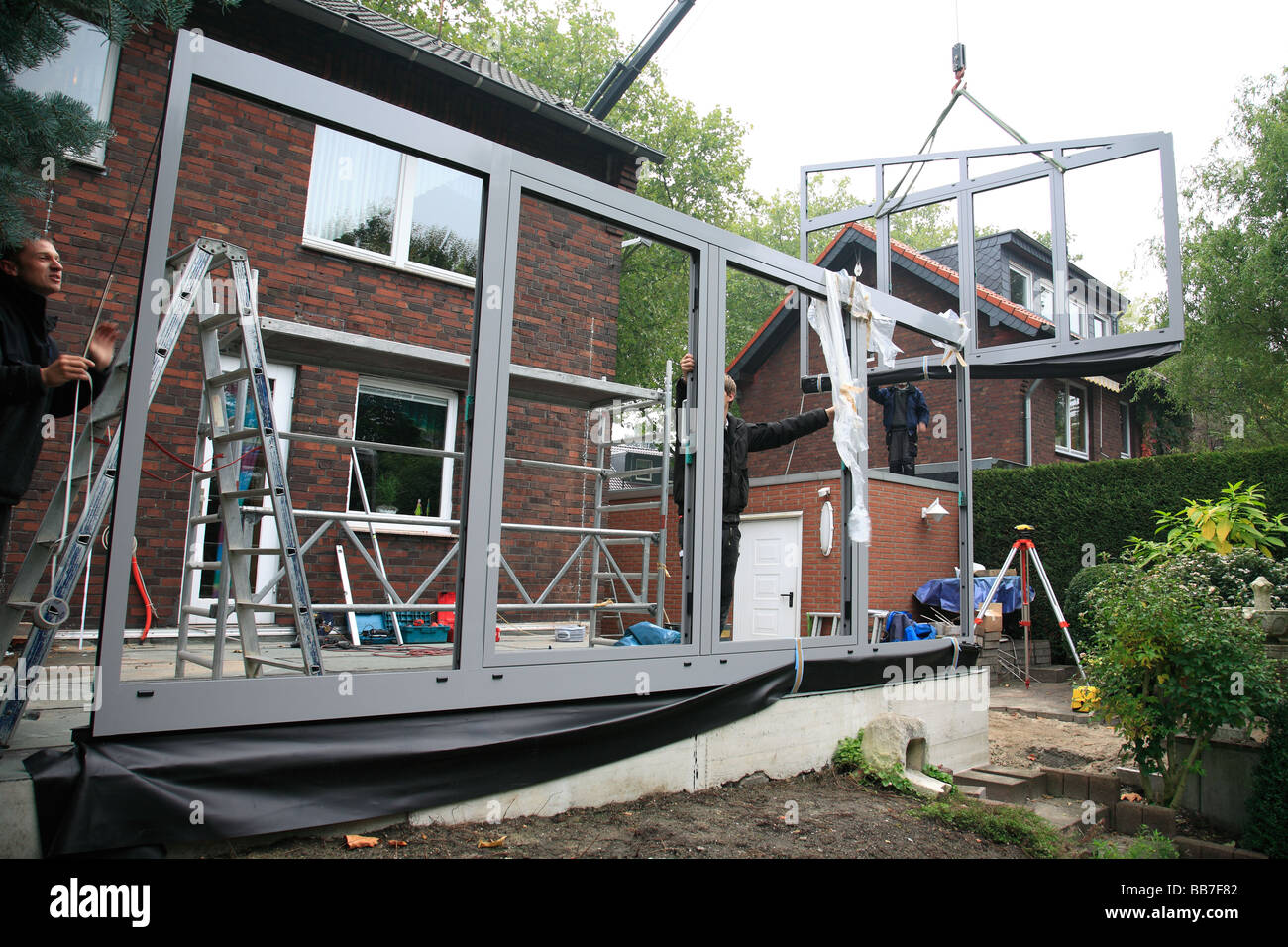 building industry, superstructure work, building site, building works ...