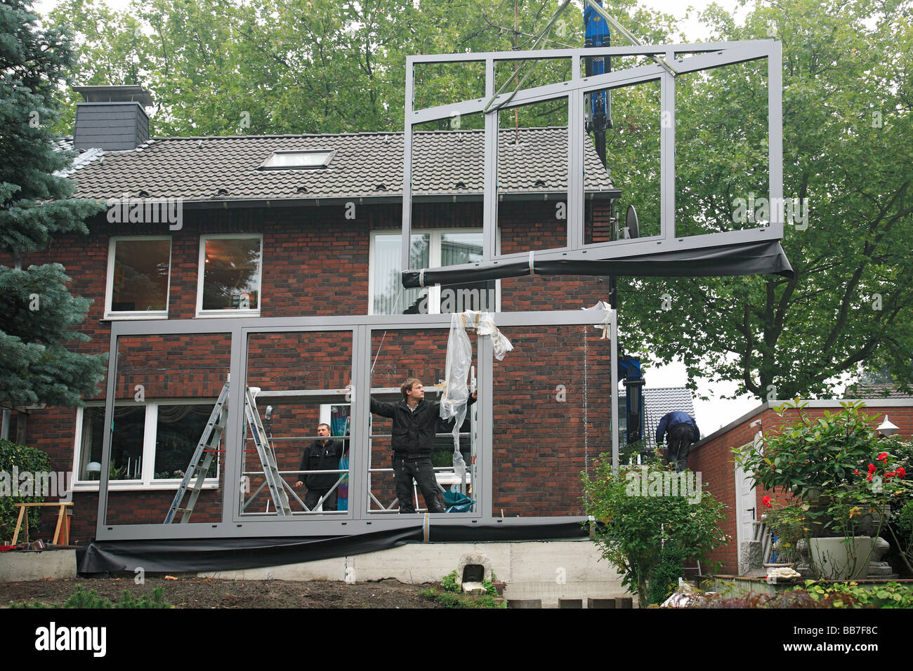 building industry, superstructure work, building site, building works ...