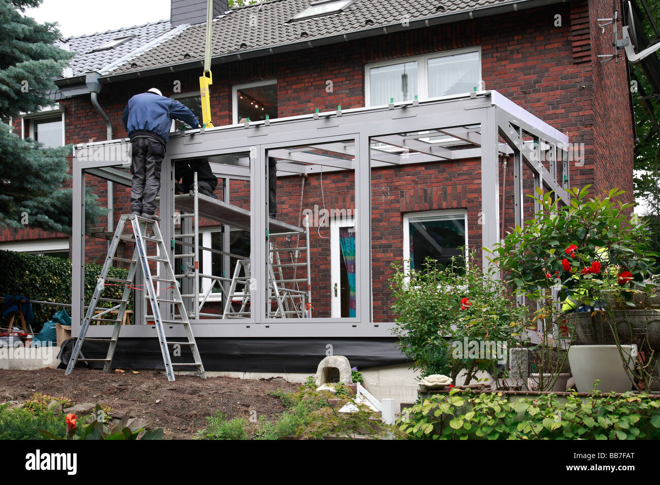 building industry, superstructure work, building site, building works ...