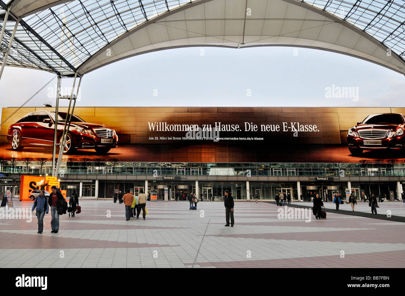 Mercedes-Benz ad, Terminal 2, MUC II Airport, Munich, Bavaria, Germany ...
