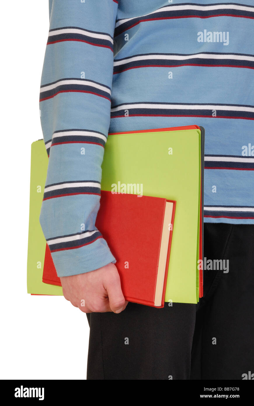 Student with Books Stock Photo - Alamy