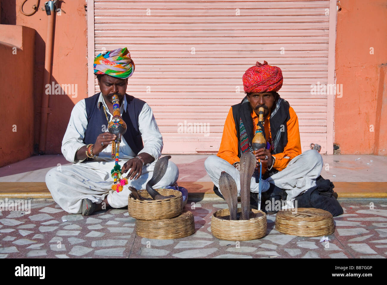 India people snake charmer hi-res stock photography and images - Alamy