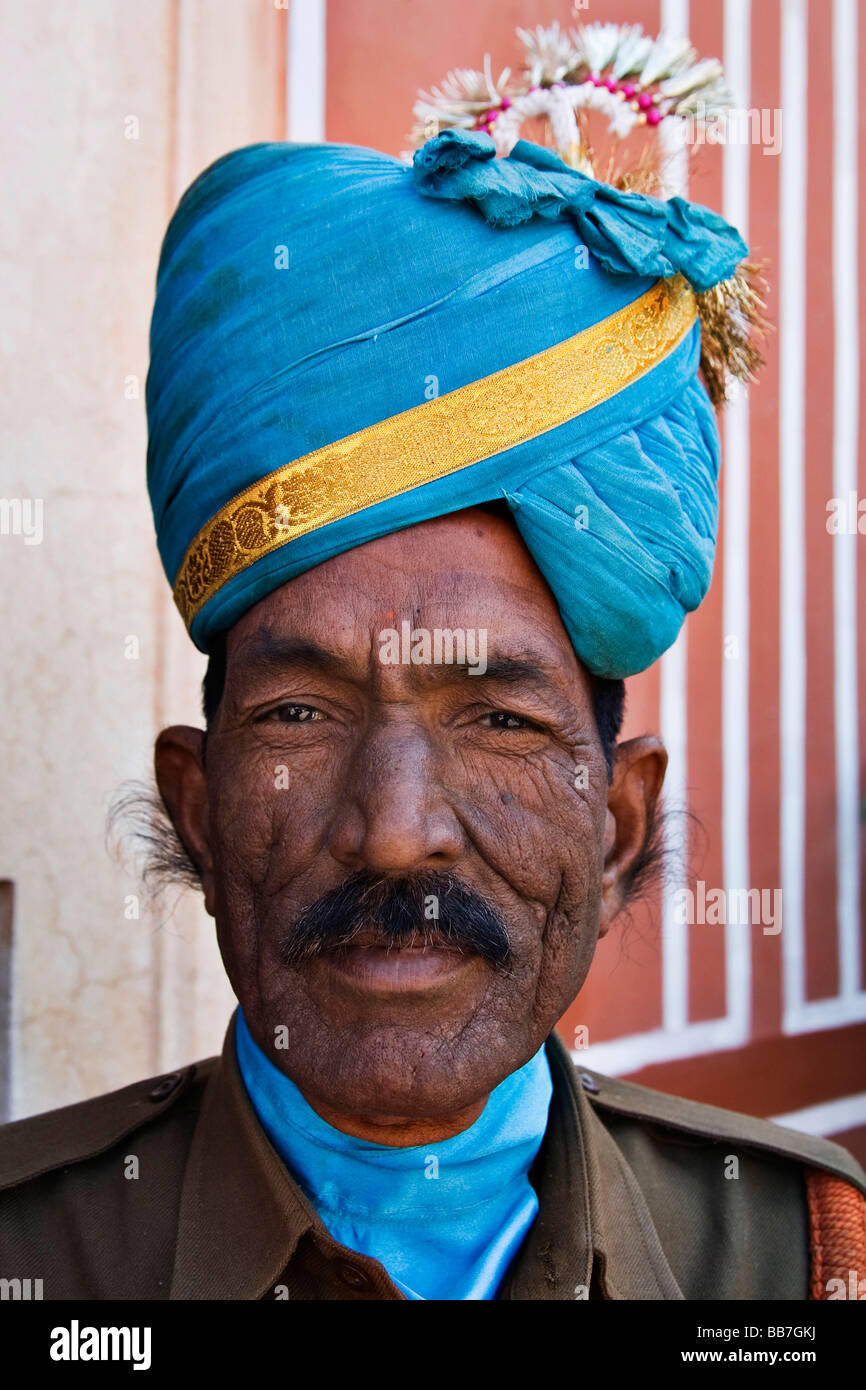 Indian man wearing a turban, North India, India, Asia Stock Photo - Alamy