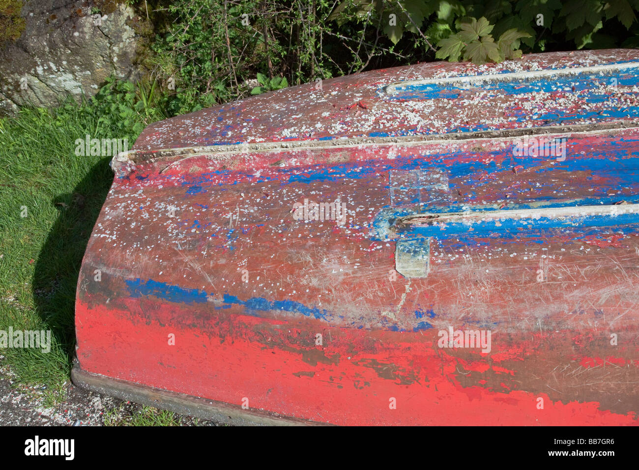 Row boat bottom Stock Photo - Alamy