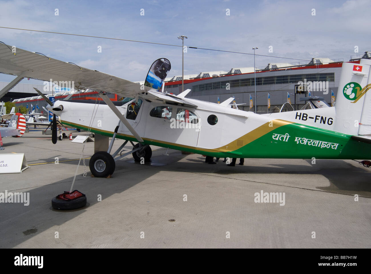 Rugged Business Aircraft Pilatus PC-6 Turbo Porter at EBACE Aircraft ...