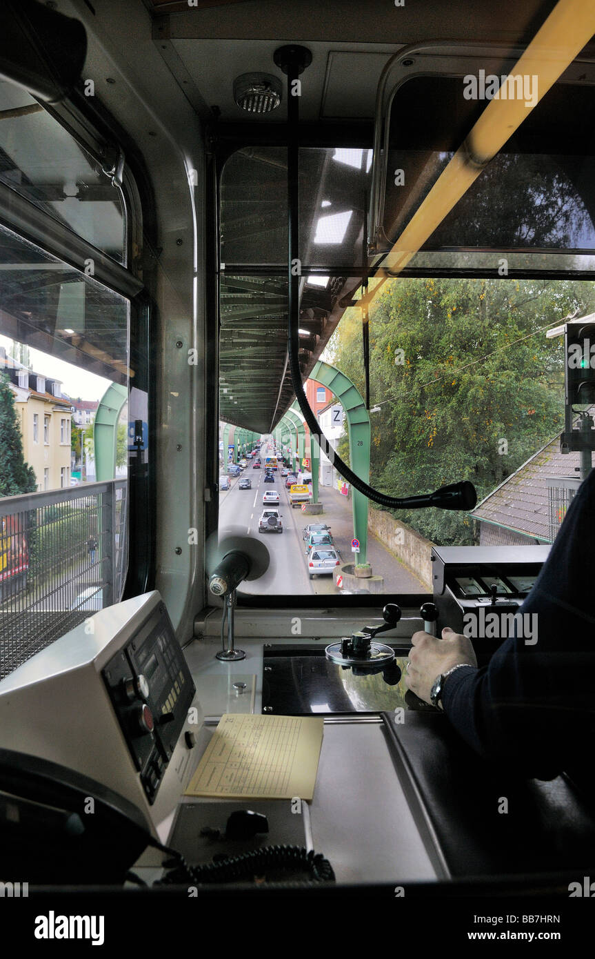 Wuppertal Schwebebahn, suspended monorail, Wuppertal, North Rhine ...