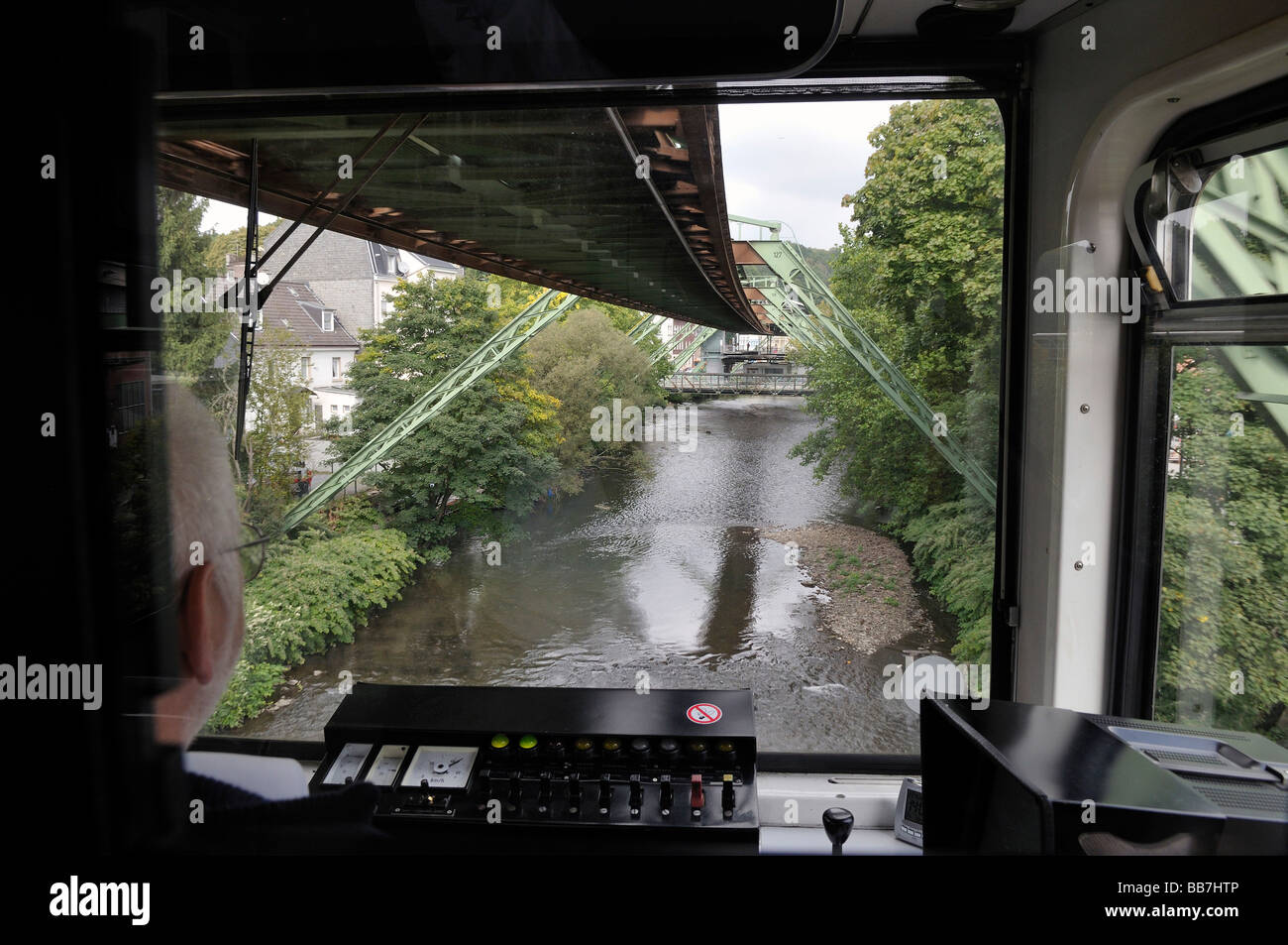Wuppertal Schwebebahn, suspended monorail, Wuppertal, North Rhine ...