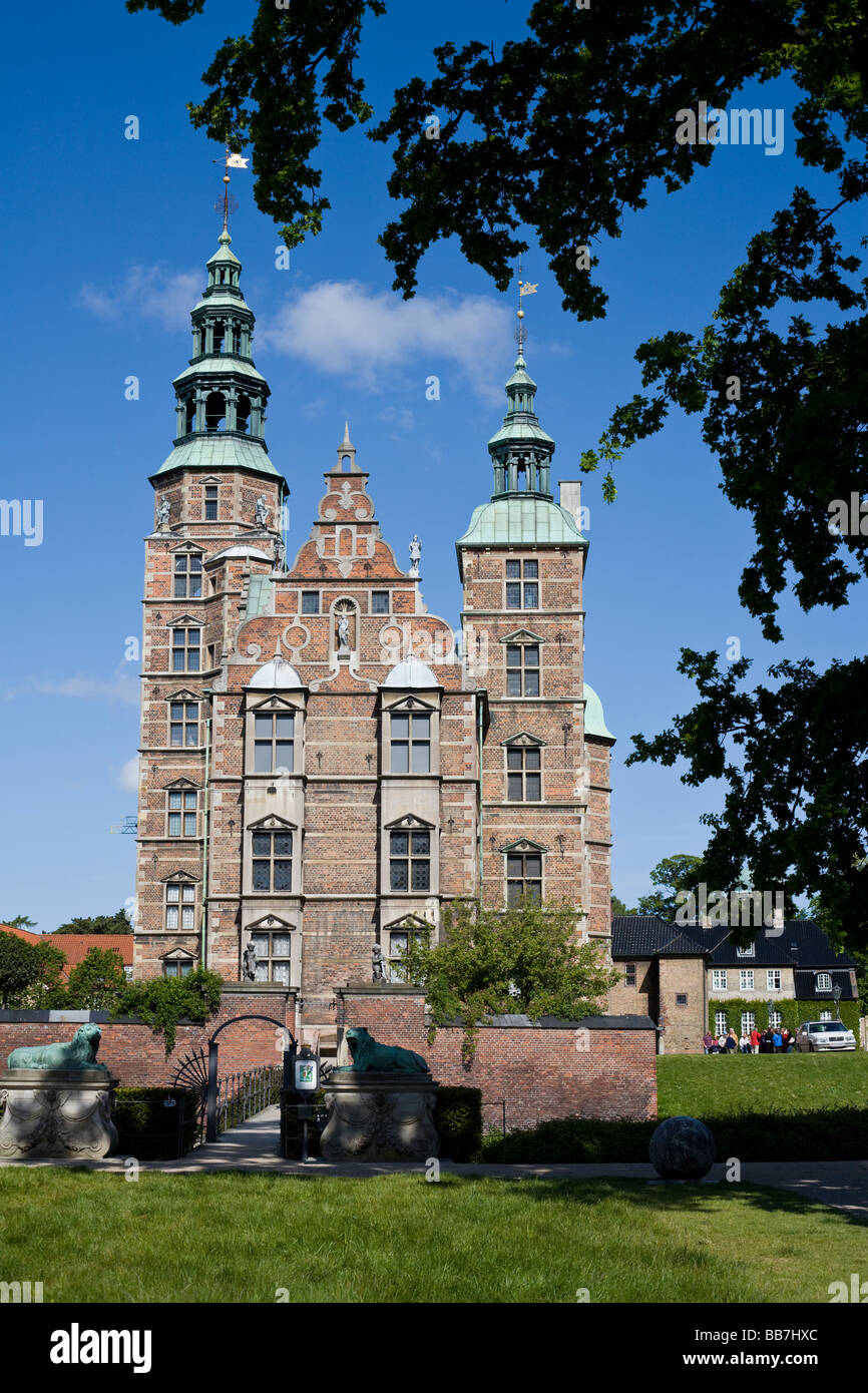 Rosenborg Slot. The Copenhagen landmark framed by a tree in the ...